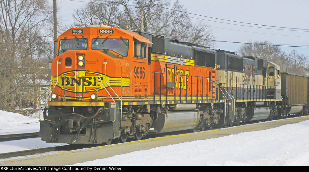 BNSF 9986, CP's Tomah Sub.